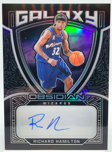 /149 Richard Hamilton Auto 2020-21 Obsidian Galaxy Autograph Holo ...