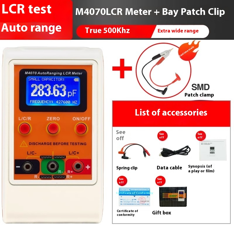 M6013 V2 AutoRange Digital Capacitor Capacitance Tester Meter 0.01pF to ...