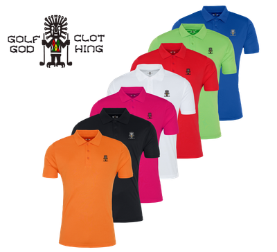 Golf God Clothing Performance Polyester Polo Shirt / Golf Top / Golf ...