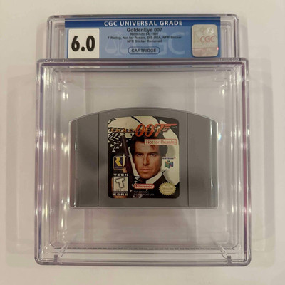 007 GoldenEye Nintendo 64 N64 Not For Resale NFR Cartridge CGC 6.0 ...