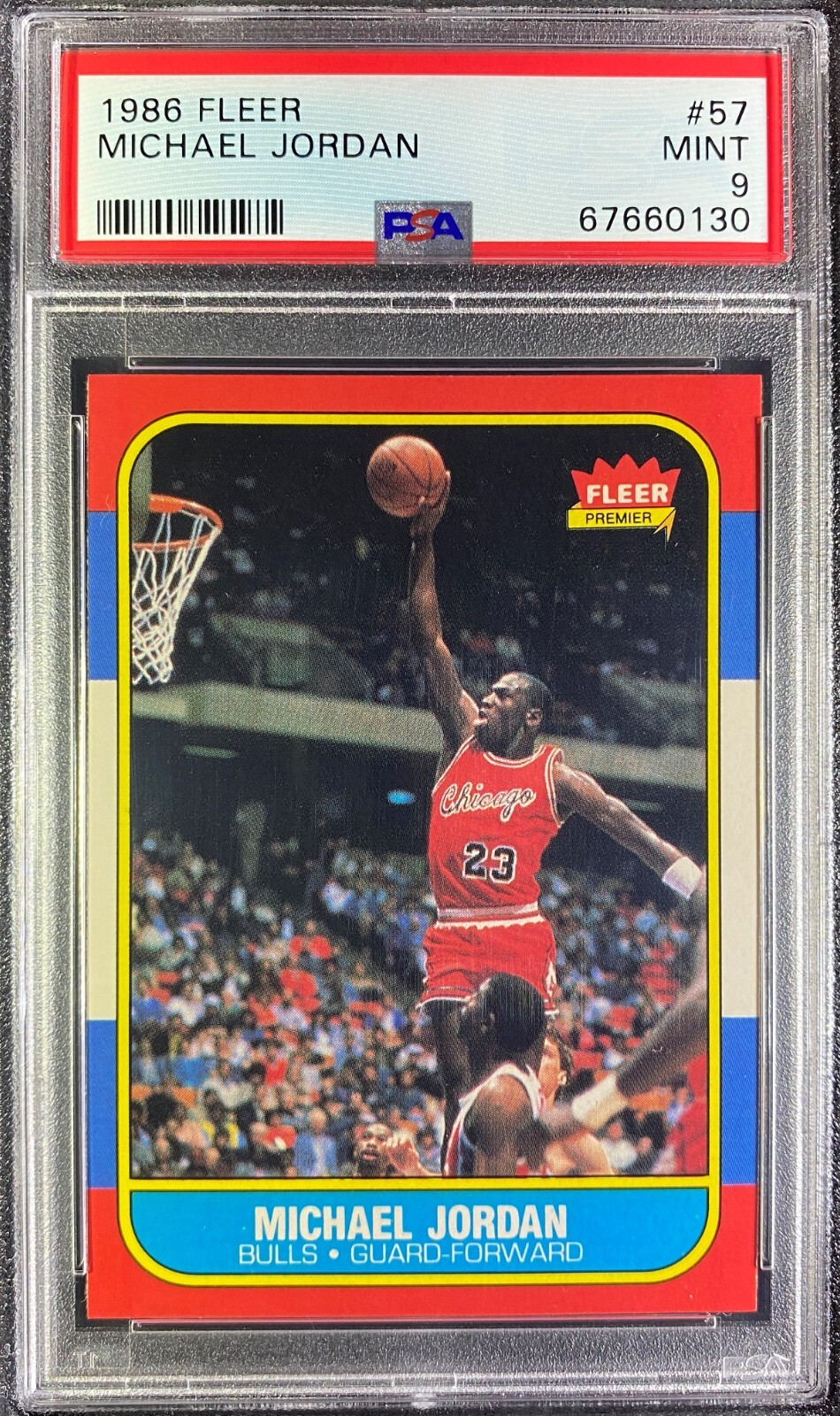 1986 FLEER MICHAEL JORDAN #57 PSA 9 | eBay