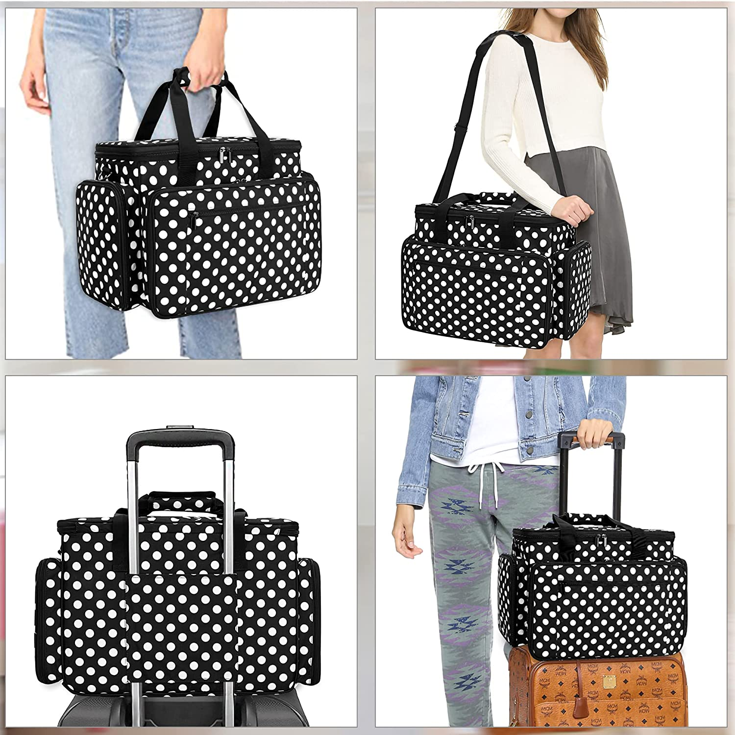 Sewing Machine Carrying Bag with Removable Padding Pad, Travel Case for ...