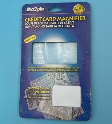 UltraOptix Credit Card Magnifier NIB | eBay