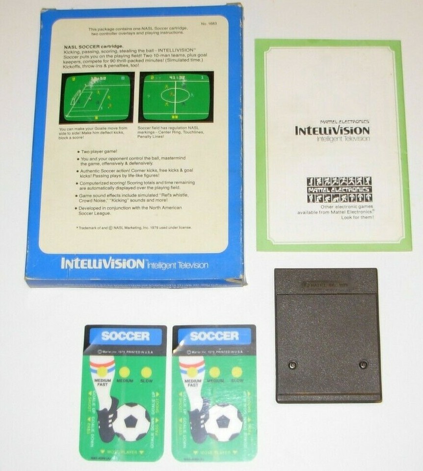 NASL Soccer Intellivision Complete w/cartridge box instructions ...