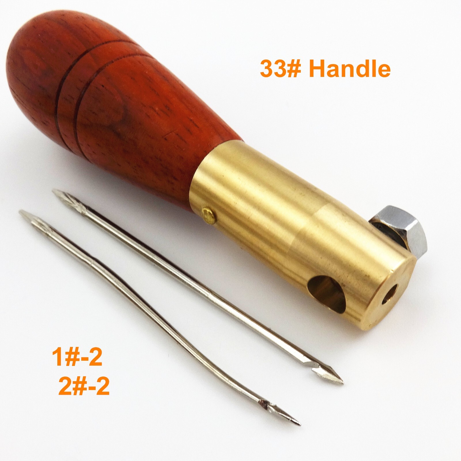 1#-2/2#-2 Leather Craft Shoemaker Cobbler Sew Stitching Hook Needle Awl ...