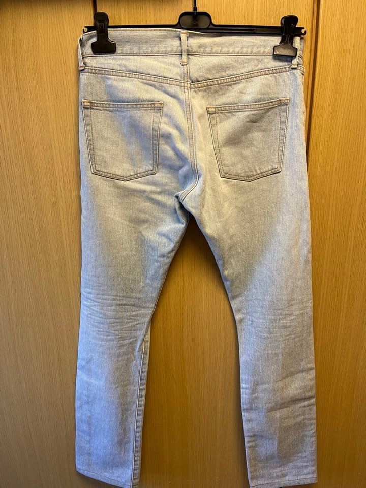 Saint Laurent 526883 Y852L Denim Pants, Light Indigo, 28, 100% Cotton ...