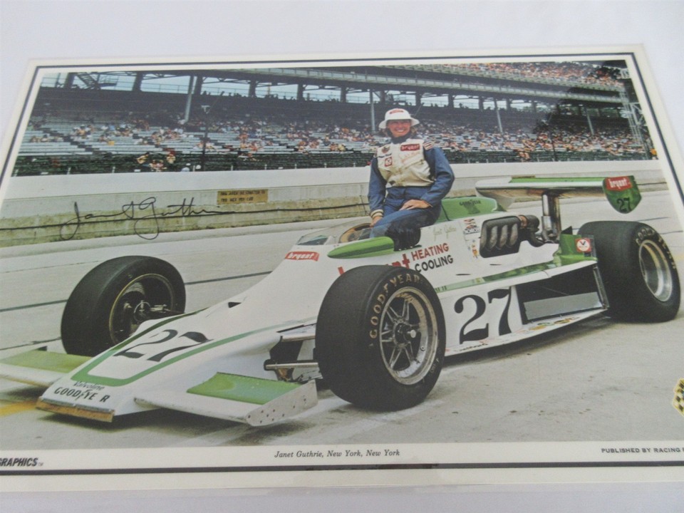 Sportstar Photo-Graphics JANET GUTHRIE laminated poster 11" x 17" | eBay