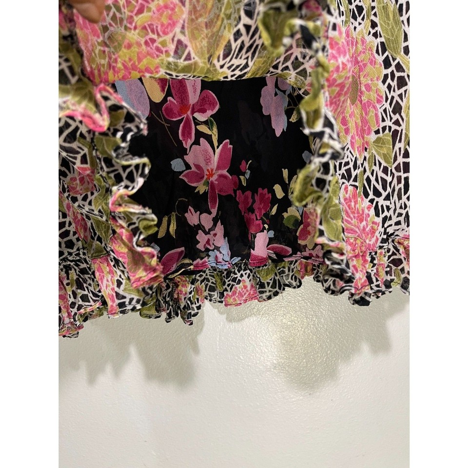 Sharon Anthony skirt VTG Y2K reversible fairy whimsy goth emo floral ...