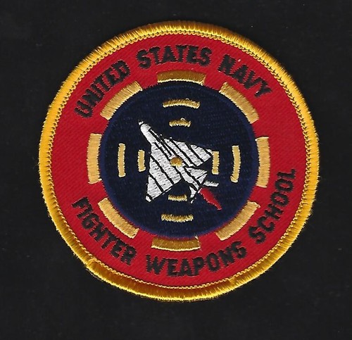 US Navy Fighter Weapons School NFWS TOP GUN USS HAT PATCH USS NAS ...