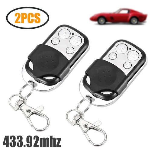 2 x Universal Garage Door Remote 433mhz Electric Cloning Control Key ...