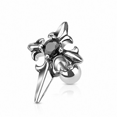 Piercing Orecchio Cartilagine Helix Croce Medievale | eBay