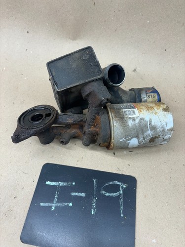 1987-1997 FORD 460 7.5L EFI ENGINE OIL COOLER RAD HOSE PLUG IN HOUSING ...