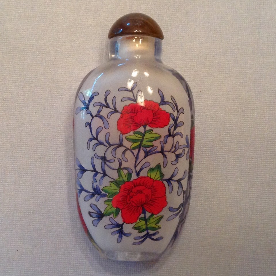 ~Vintage Inside Reverse Painted Chinese Snuff Bottle ~ Traditional ...