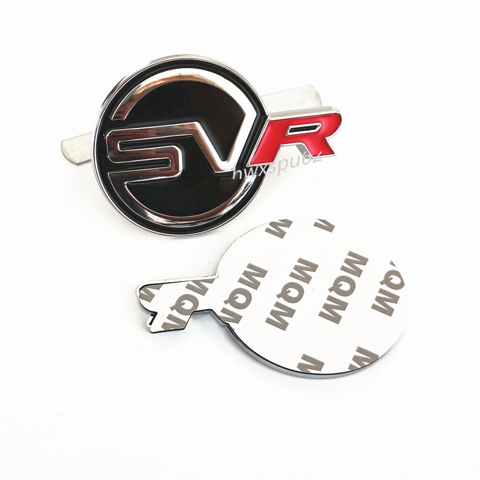 2PCS Chrome SVR Special Vehicle Grille Badge Rear Trunk New Car Sport ...