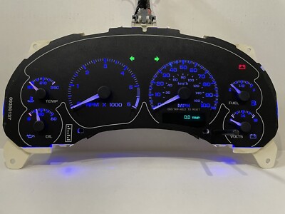 99-04 S10 Speedometer Instrument Gauge Cluster 4.3 Manual Trans No ...
