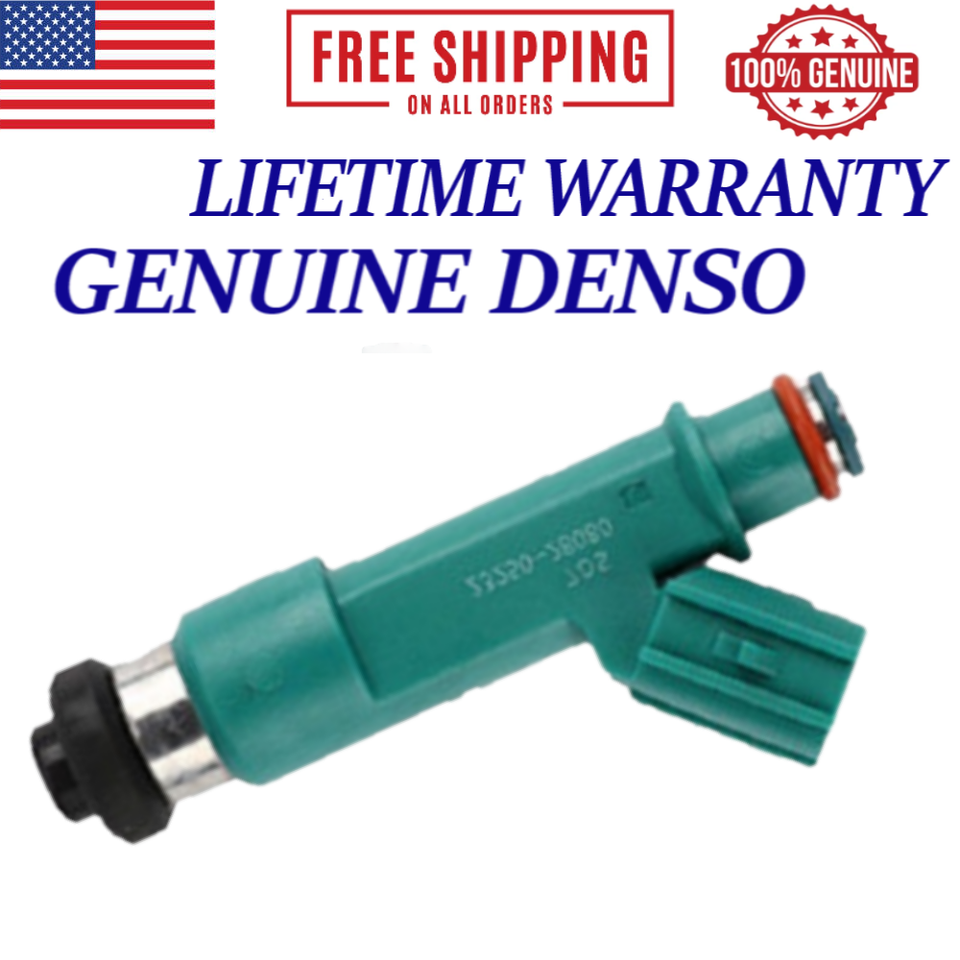 OEM DENSO PACK OF 4 FUEL INJECTORS FOR 2003-2015 Toyota, Scion (PN ...