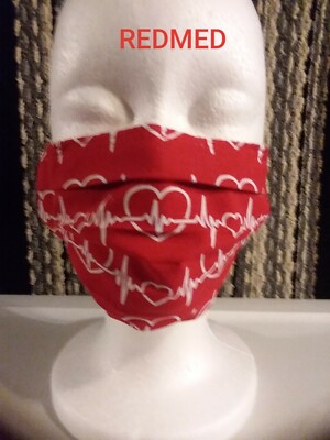 Handmade MEDICAL Face Masks, Cotton, washable! READ Description please ...