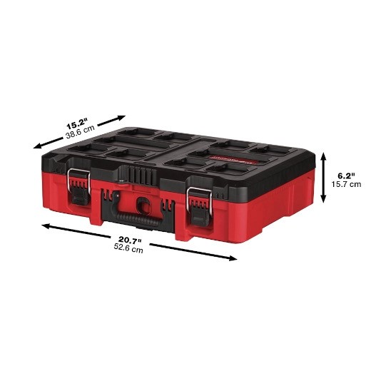 Milwaukee 48-22-8450 Packout Tool Case With Foam Insert Red (48228450 ...