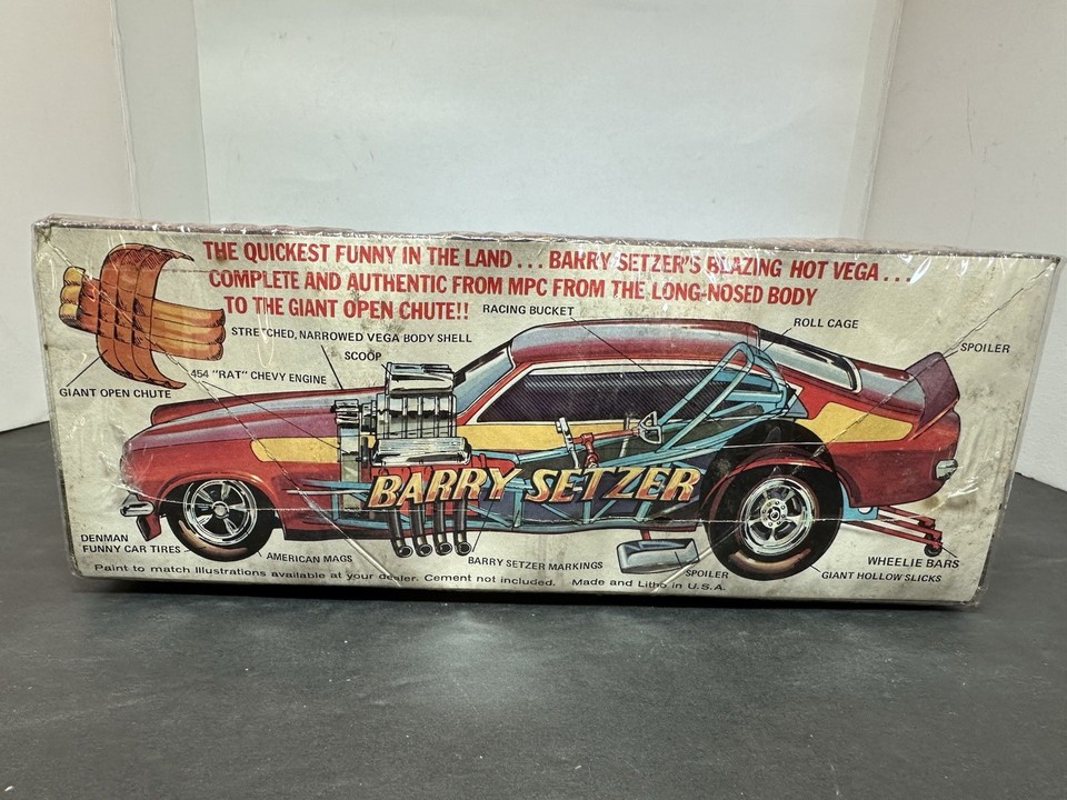 Vintage mpc 1/25 Model Kit | BARRY SETZER Long-Nosed Vega Funny Car ...