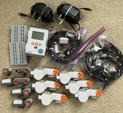 LEGO NXT Intelligent Brick Motors(6) Sensors(10) Cables Battery and ...