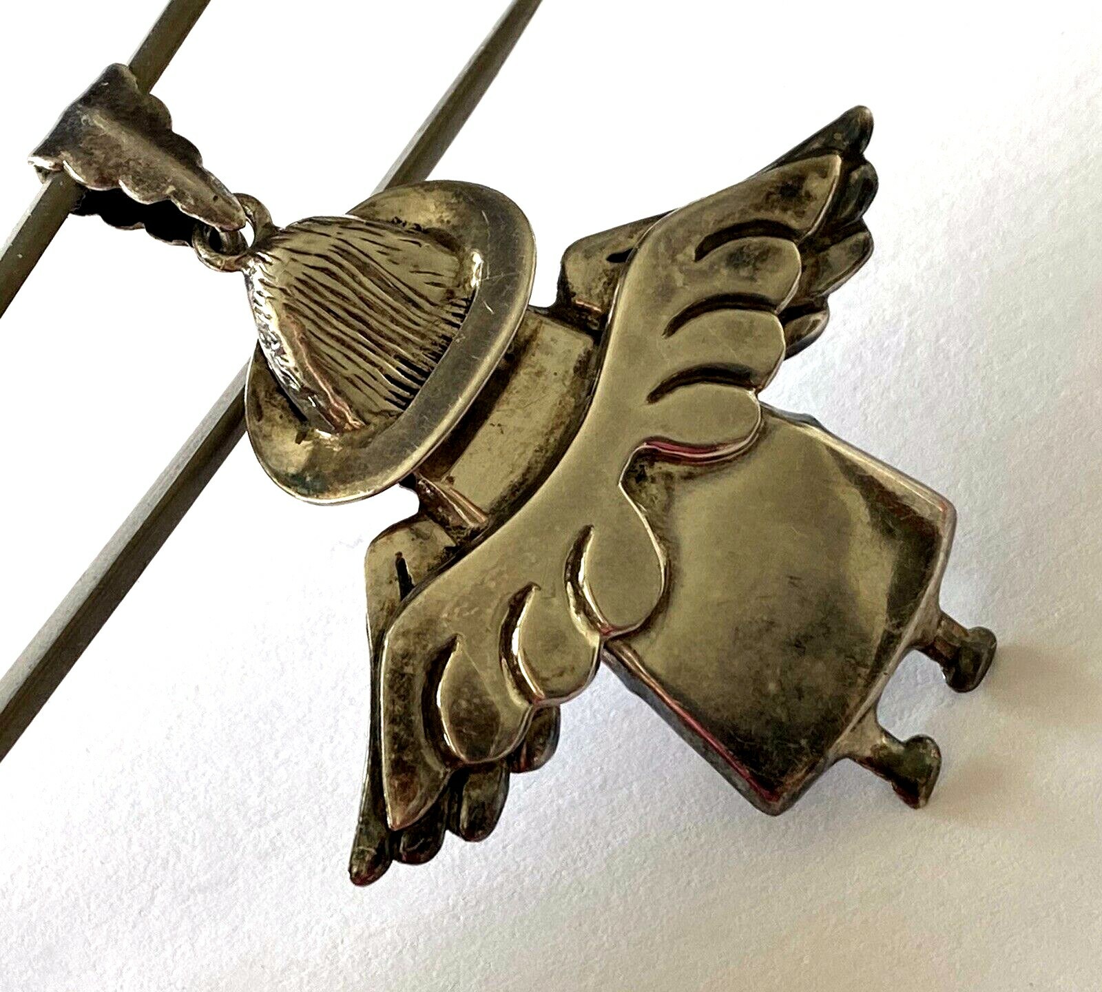 Guardian Angel Back Wings Large Vintage Pendant SE 92… - Gem