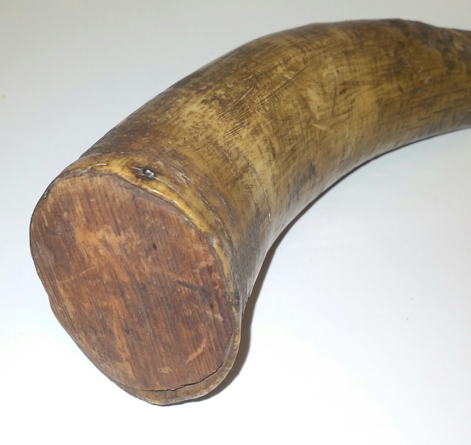 Early American Revolutionary War Pistol-Sized Priming Horn 1850-1800 ...