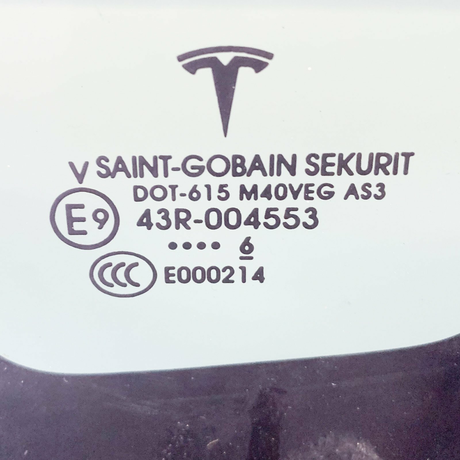 TESLA MODEL X P90D Rear Left Door Quarter Glass Window 43R-004553 AS3 ...