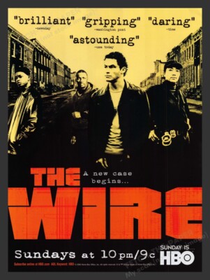 The Wire T.V. Show 2000s Print Advertisement Ad 2003 | eBay