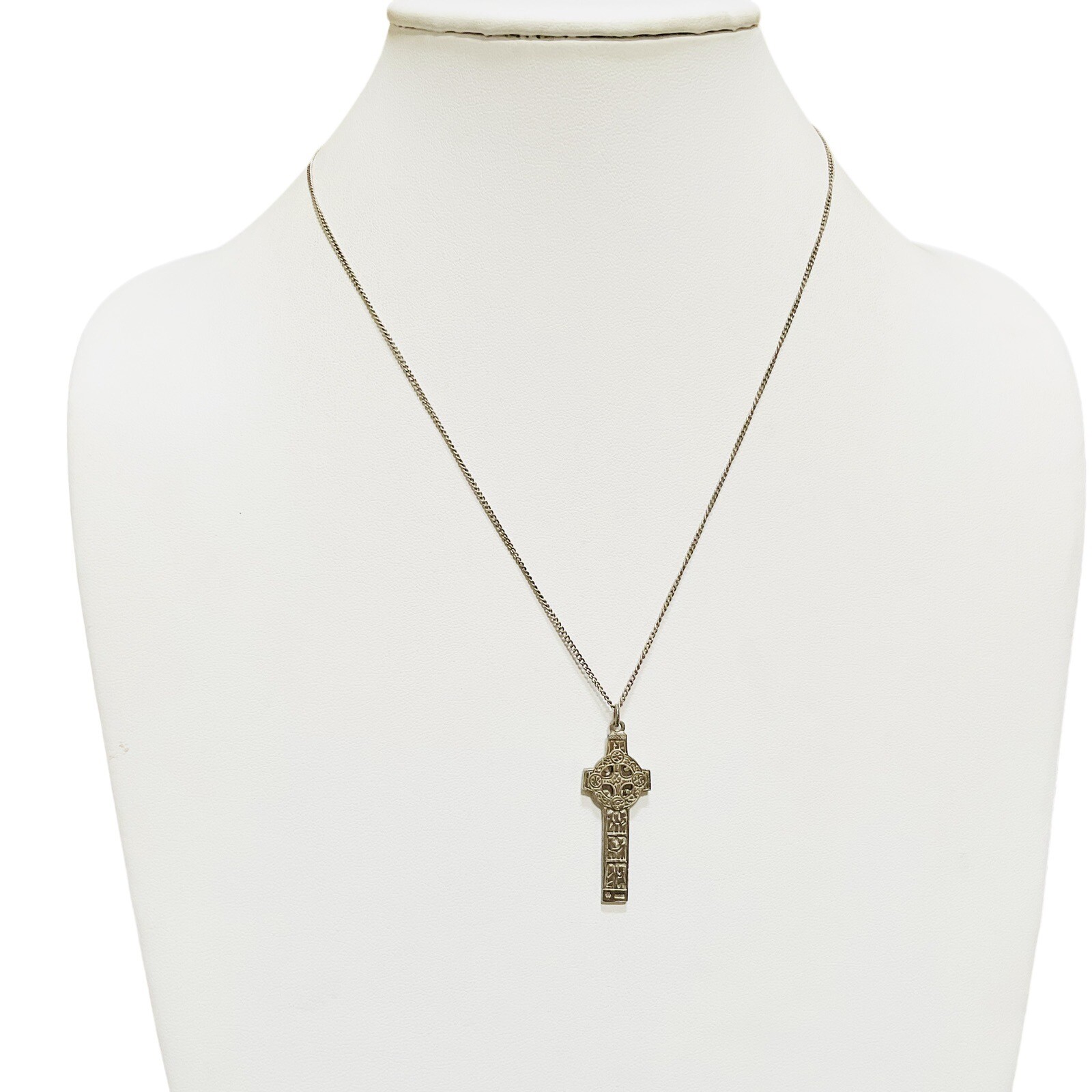 Scripture Cross Pendant Necklace Sterling Silver 925 Celtic Prayer ...