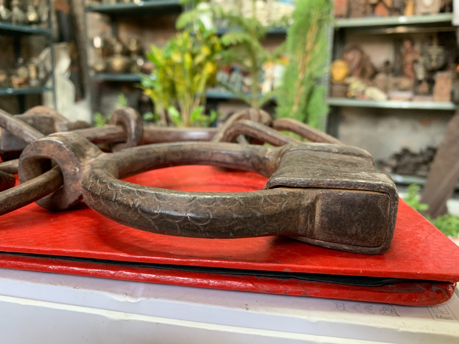 Antique Old Hand Forged Iron Prisoner Shackle Horse Leg Shackle ...