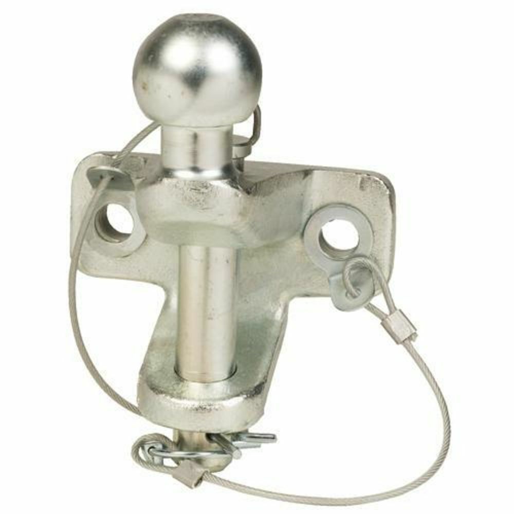 TOW BALL & PIN TOWING HITCH DUAL COUPLING 3.5 Ton E11 Rated Heavy Duty ...