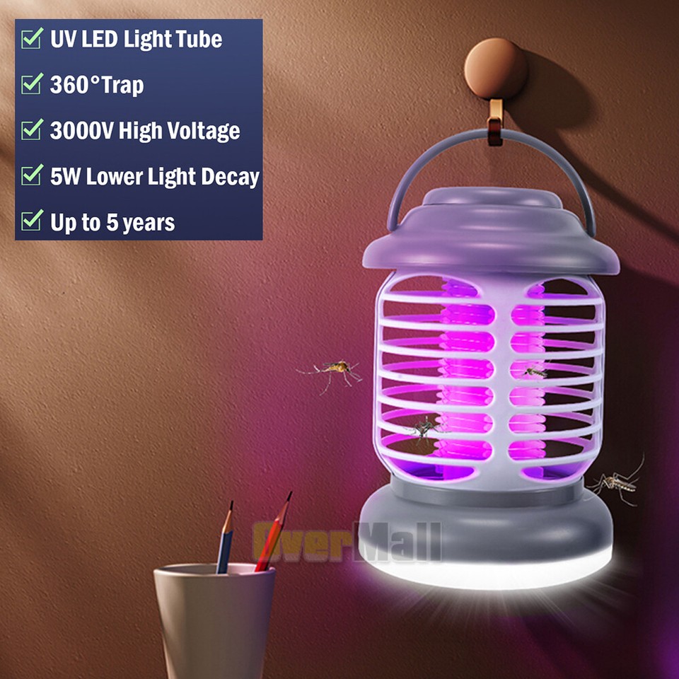 Electric Mosquito Insect Killer Zapper LED Light Fly Bug Trap Pest ...