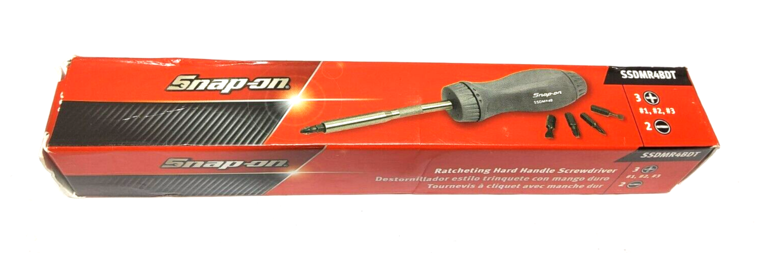 NEW Snap-on Titanium hard handled Ratchet Screwdriver 8 31/32" long ...
