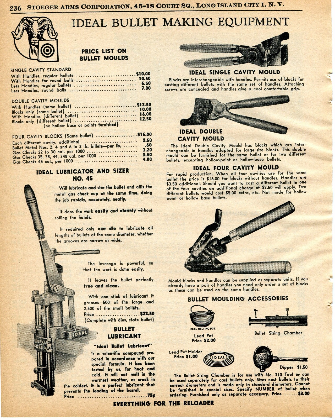 1960 Print Ad of Ideal Bullet Making Equipment Cavity Moulds | eBay
