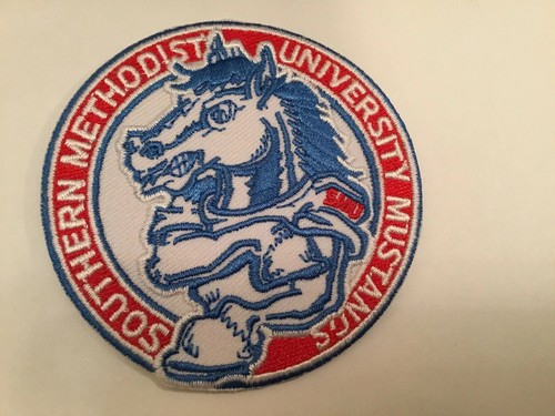SMU Southern Methodist University VINTAGE EMBROIDERED IRON ON PATCH 2.75” | eBay