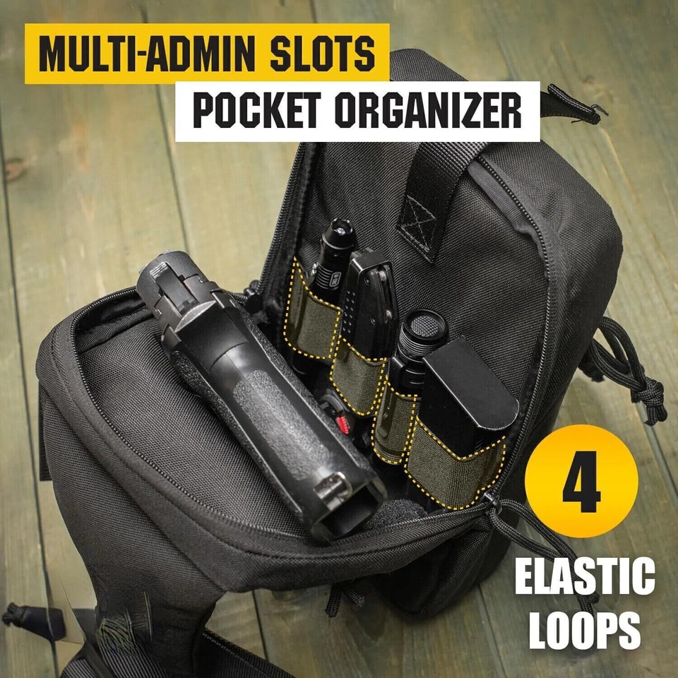 Tactical Gun Bag Pistol Holster Concealed Carry Chest Crossbody Pack ...