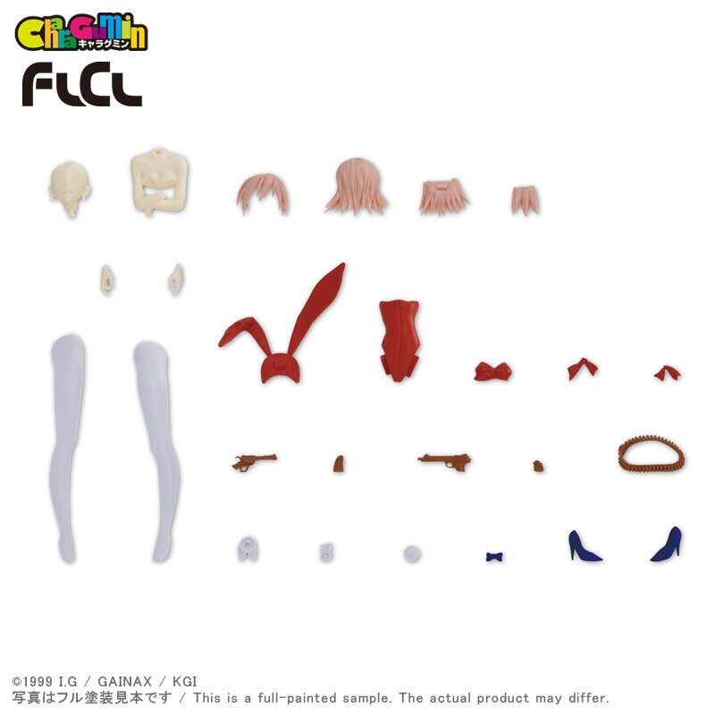 Volks FLCL figure Charagumin non scale Haruhara Haruko resin kit Volks ...