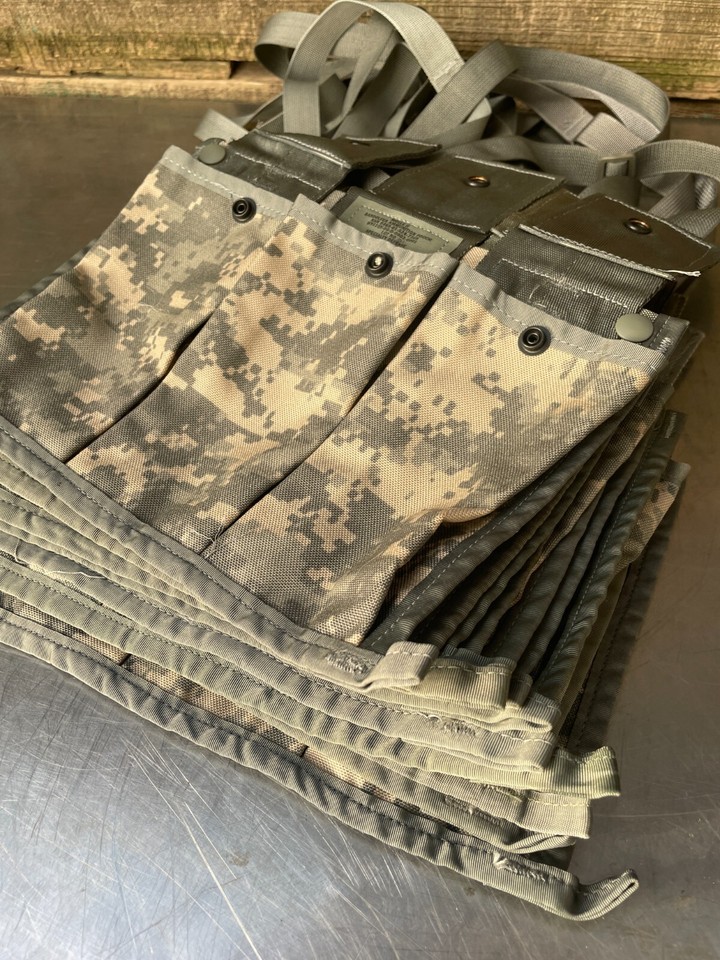 -LOT of 2- Military 6 Magazine Bandoleer MOLLE II Mag Ammunition Pouch ...