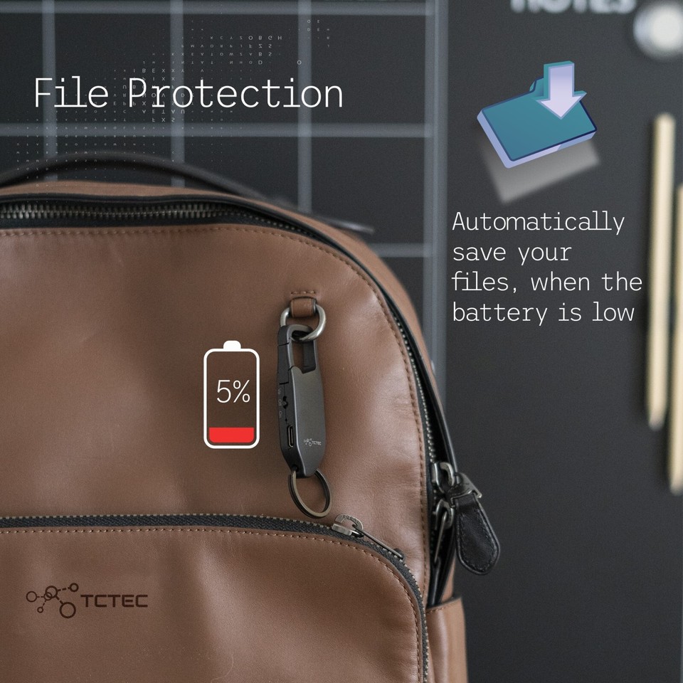 TCTEC 64GB Keychain Voice Recorder, Voice Activated Recorder, Noise ...