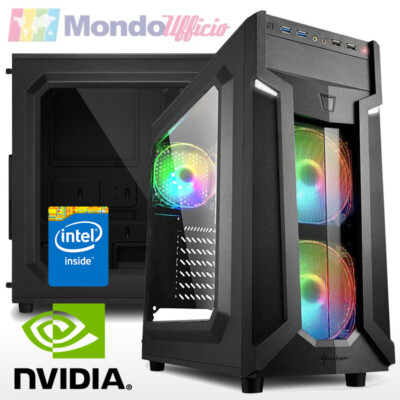 PC GAMING Intel G6400 - Ram 8 GB - SSD M.2 250 GB - HD 1 TB nVidia GT ...