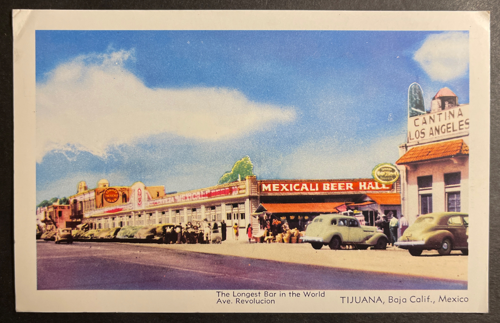 Mexicali Beer Hall Longest Bar in the World Tijuana Baja Calif Mexico ...