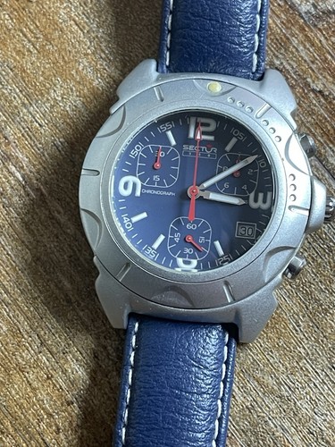 Sector Chronograph Wr100m Men’s Quartz Watch With Date Aluminum Case ...