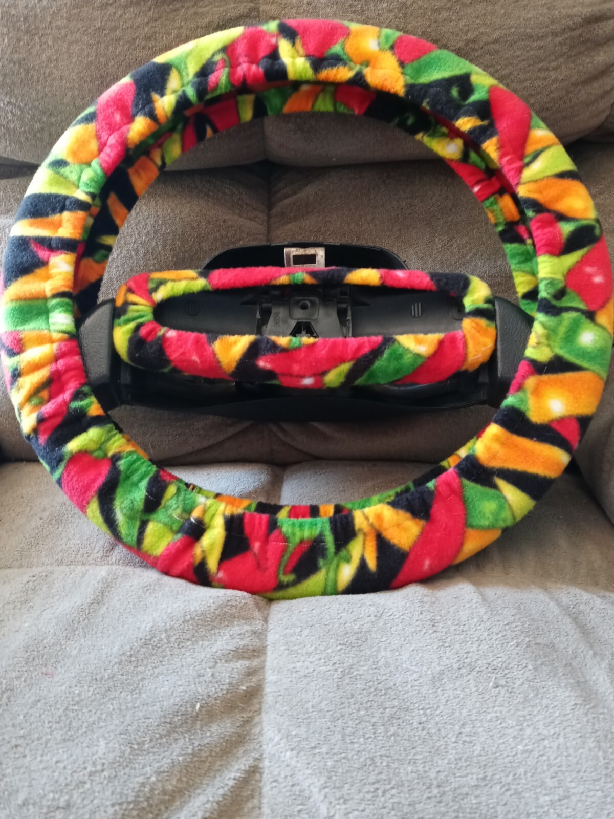 HOT PEPPERS FLEECE STEERING WHEEL & REAR VIEW MIRROR SET | eBay