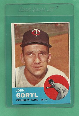 1963 Topps Minnesota Twins John Goryl # 314 NM-MT Tough Card !!! | eBay