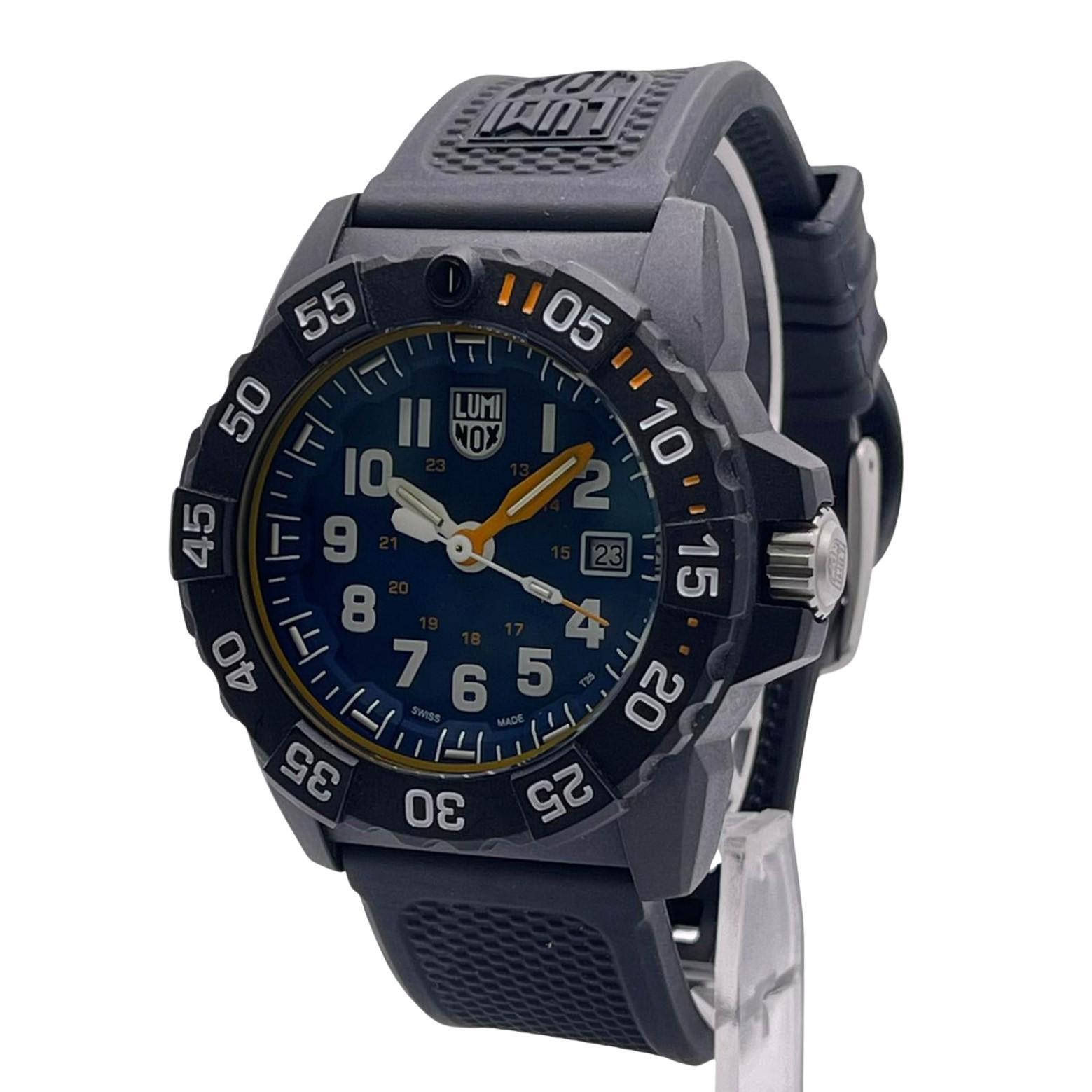 Luminox Navy Seal Military Dive 45mm Blue Dial Mens Quartz Watch XS ...