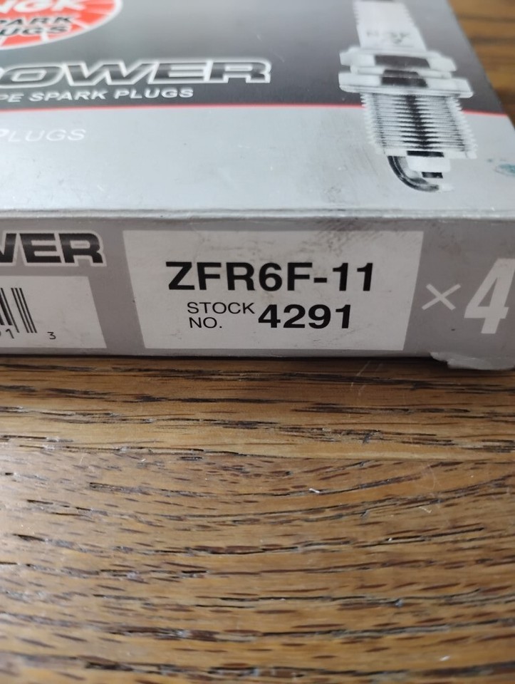 box set of 4 Spark Plugs V-Power NGK ZFR6F-11 4291, new in box NIB | eBay
