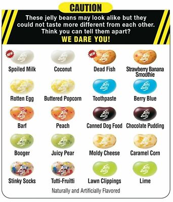 Harry Potter Jelly Beans Flavors Chart