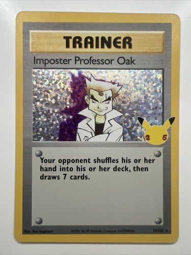 Pokémon TCG Imposter Professor Oak Celebrations: Classic Collection 73/ ...
