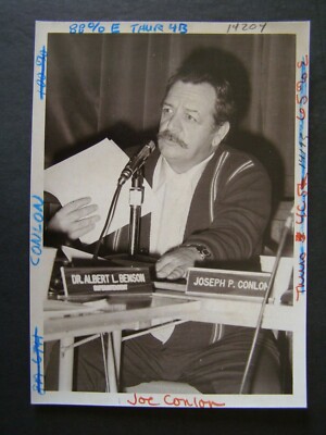 Glossy Press Photo Joseph Conlon Framingham School Board Chairman #9 | eBay