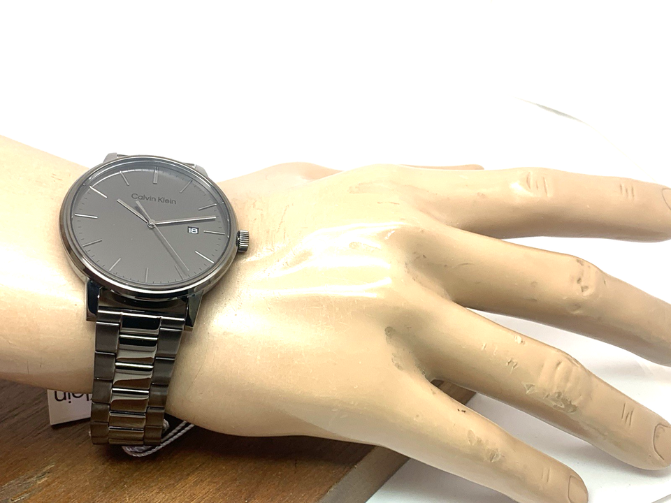 Calvin Klein Men's Watch 25200054 Quartz Gray Dial Gunmetal Stainless ...